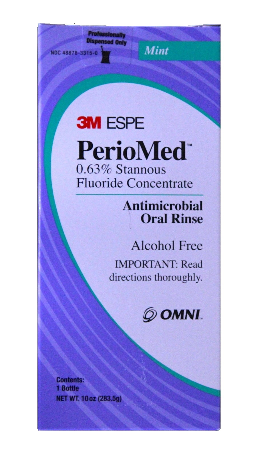 3M ESPE PerioMed 0.63% Fluoride Antimicrobial Oral Rinse Mouthwash ...