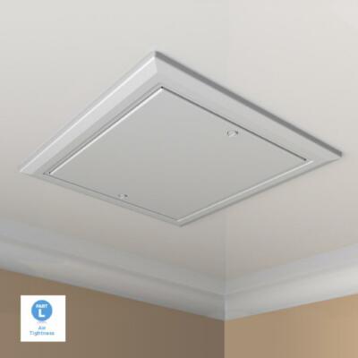 Timloc 1168 White Loft Trap Door Push Up Insulated Hatch Access Attic ...