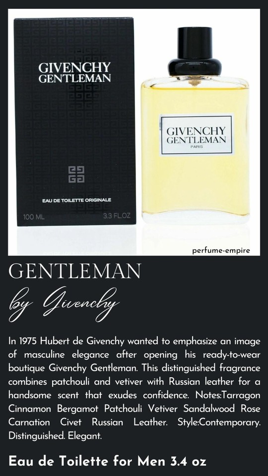 GENTLEMAN by Givenchy Cologne men EDT 3.4 oz / 3.3 oz New in Box | eBay