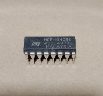 9 x NEW STMicroelectronics 16 Pin DIL HCF4040BE. UK STOCK. READY TO SHIP. | eBay