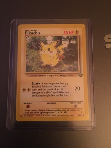 1999 Pikachu Jungle Card With Red Cheeks (No 1st edition stamp) | eBay
