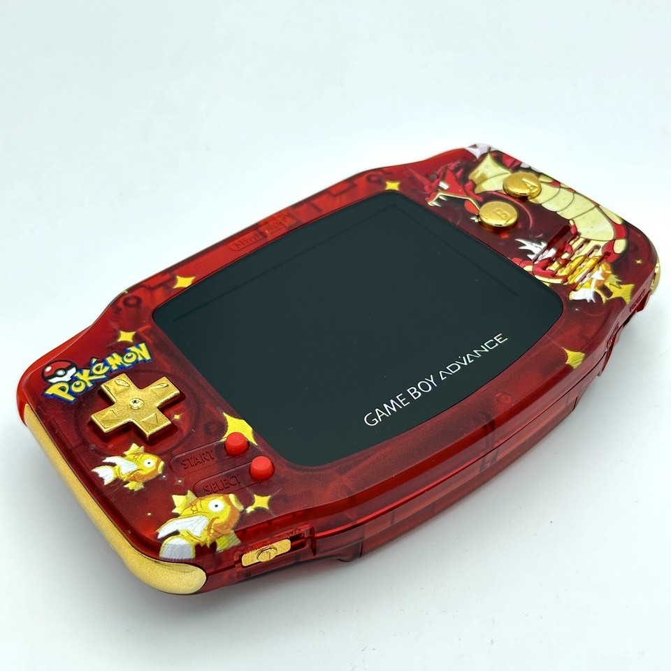Game Boy Advance GBA Custom IPS Backlit UV Print Shell Gyrados Magikarp ...