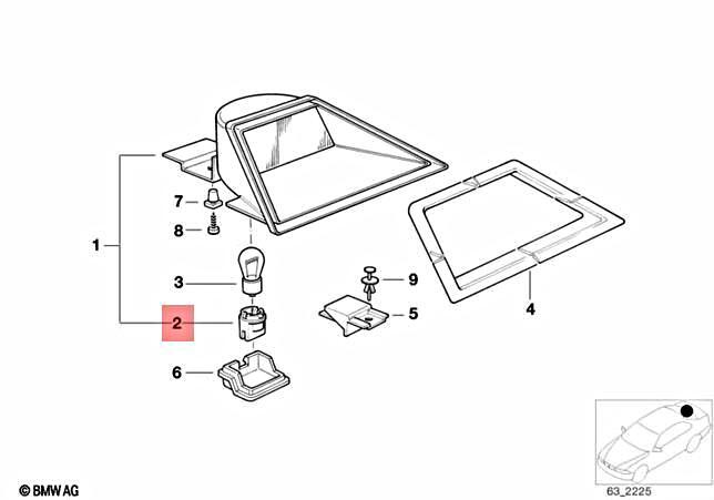 Genuine BMW E30 E32 E34 E38 E61N E71 Socket For Turn Signal OEM ...