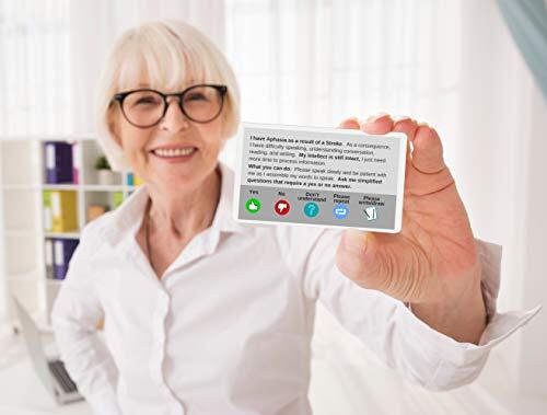 Aphasia Medical Alert Communication Wallet Card for Stroke Victims | eBay