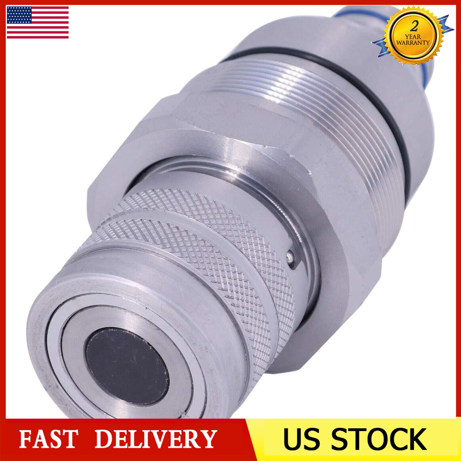 Hydraulic Quick-Connect Coupler AT406475 For John Deere 320E 326E 329E ...