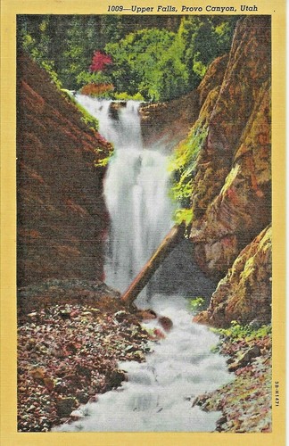 Upper Falls, Provo Canyon, Utah, 1943 --POSTCARD | eBay