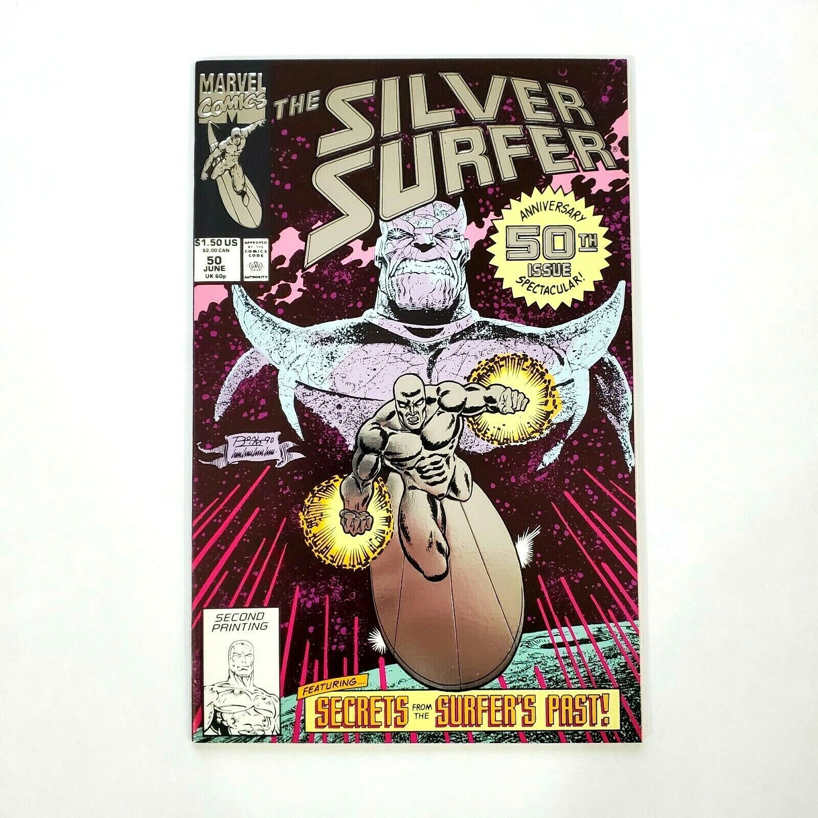 Silver Surfer #50 2nd Print Variant June 1991 Volume 3 Marvel Comic ...