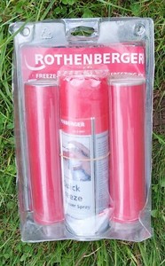Rothenberger Freeze Pak Rapid Pipe Freezing Kit 8mm to 28mm Brand new ...