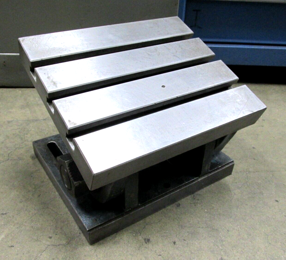 YUASA 12" x 10" 0 to 90 DEGREE TILTING T-SLOT TABLE - #550-433 | eBay