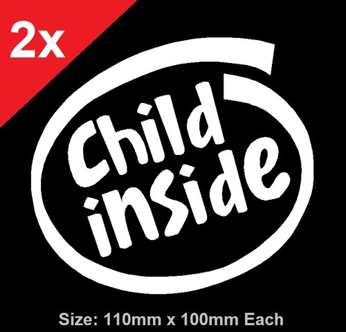 Child Inside Car Sticker Decal Vinyl Baby On Board Intel Twitch Funny ...