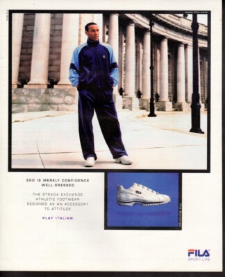 Vintage print ad advertisement Fashion shoe FILA Strada Exchange ...