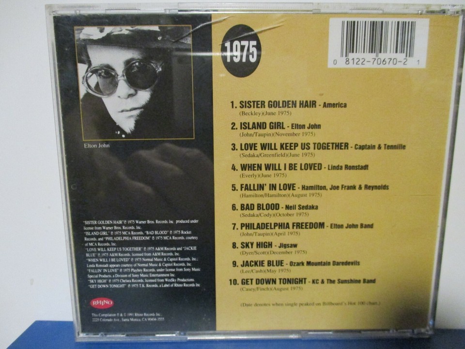 Billboard Top Hits - 1975 - Various Artists - CD - MINT condition - E20 ...