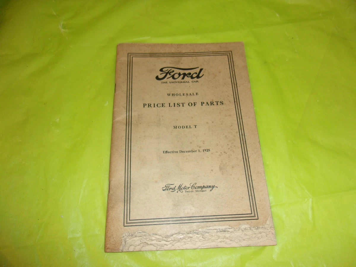 Ford Model T Parts Ebay