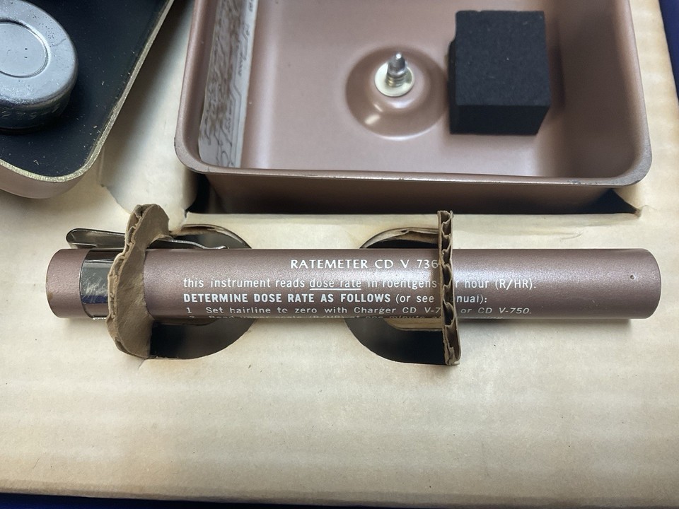 3 ea VINTAGE Bendix Radiation Measurement Kits Original Box w/ Manual ...