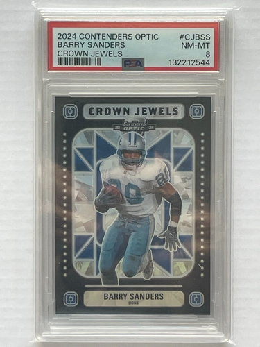 2024 Contenders Optic Case Hit Barry Sanders Crown Jewels SSP HOF Lions ...