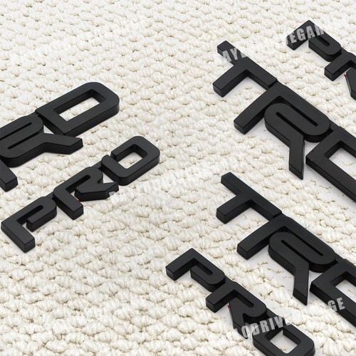 For 4Runner FJ Cruiser Tundra Tacoma TRD Pro Emblem Matte Black PT413 ...