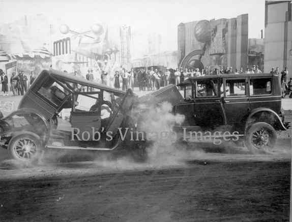 Vintage car wreck Head on collision crash late 1932s old photo 8"x10 ...