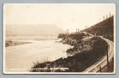 Table Rock Mountain & Gold Ray Dam RPPC Medford Oregon—Antique Photo ...