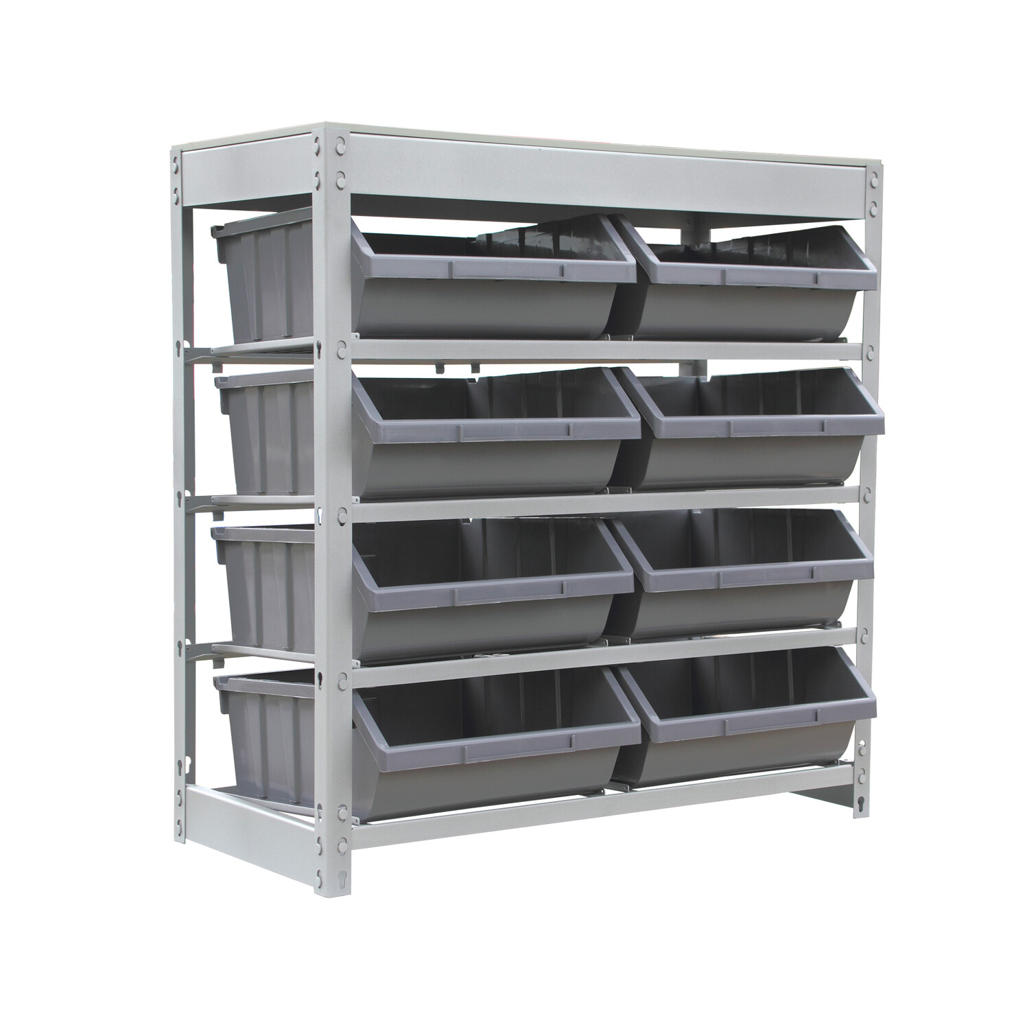 King's Rack Bin Rack Boltless Steel Storage System Organizer w/ 8 ...