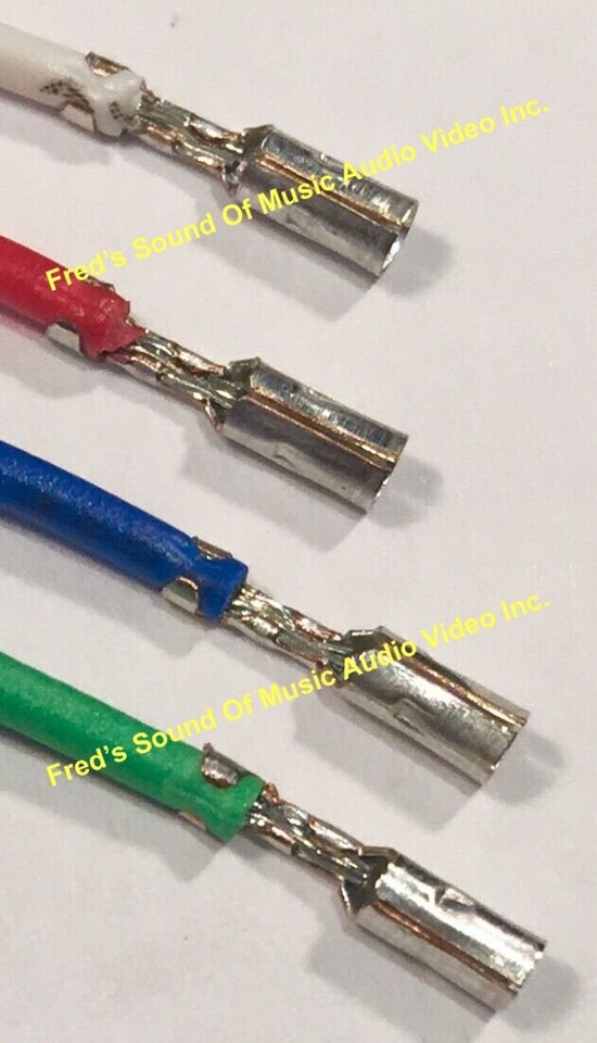Headshell Wire Leads with SOLID GRIP CLIPS Cartridge Lead Wires sku4922 ...