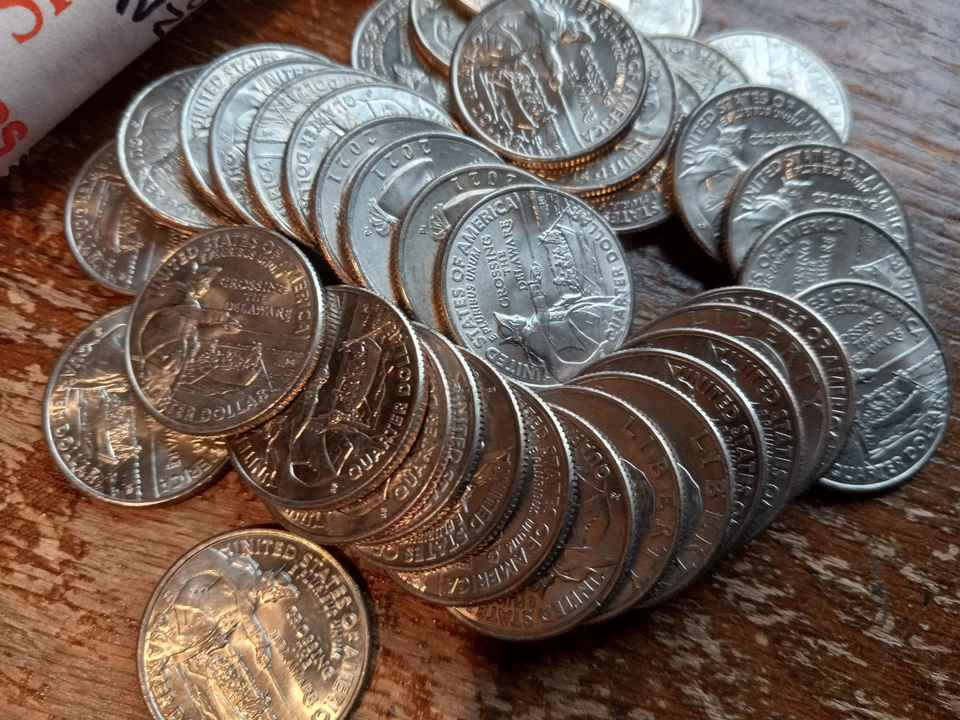 2021 George Washington Quarter Roll (40 Quarter) Circulated P mint | eBay