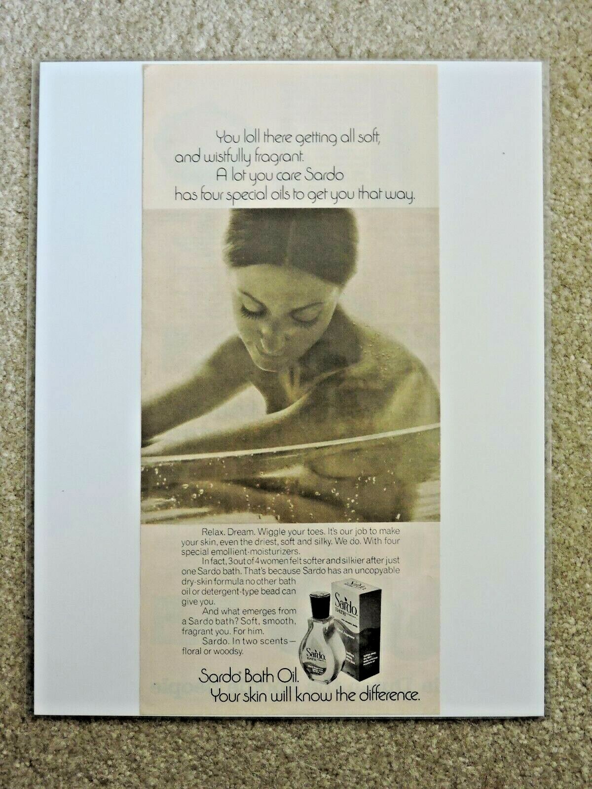 1970 "Sardo Bath Oil" Advertisement Vintage Print Ad | eBay