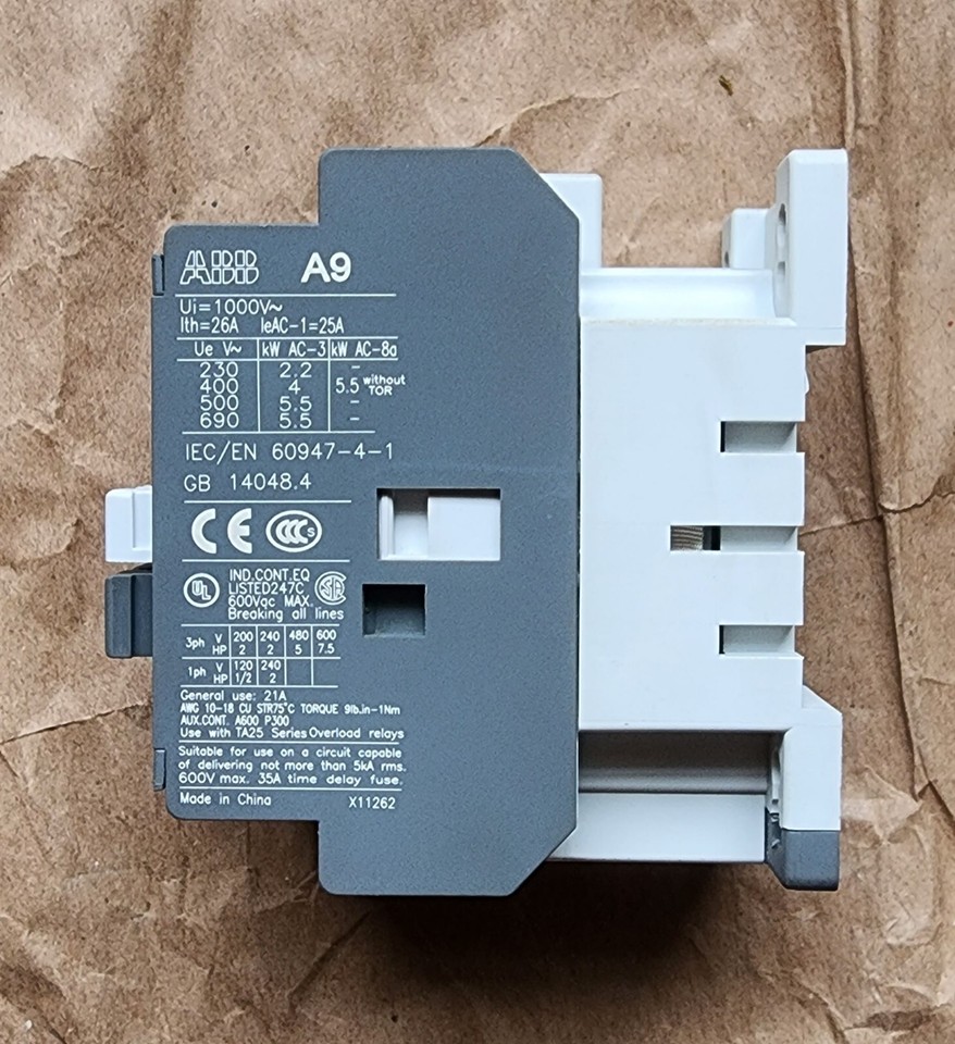 A9-30-10 Contactor AC 120V 9A Direct replacement for ABB Contactor A9 ...