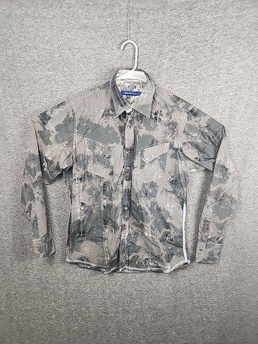 Georg Roth Los Angeles Shirt Mens Black Floral Pearl Snap Western Ranch ...