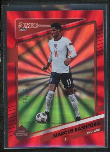 2021-22 MARCUS RASHFORD 55/99 PANINI DONRUSS LASER RED | eBay