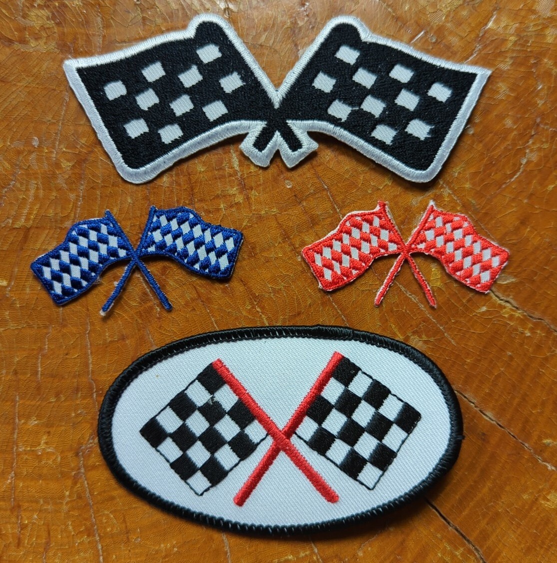 Rebel Flag Crossing Checkered Flag