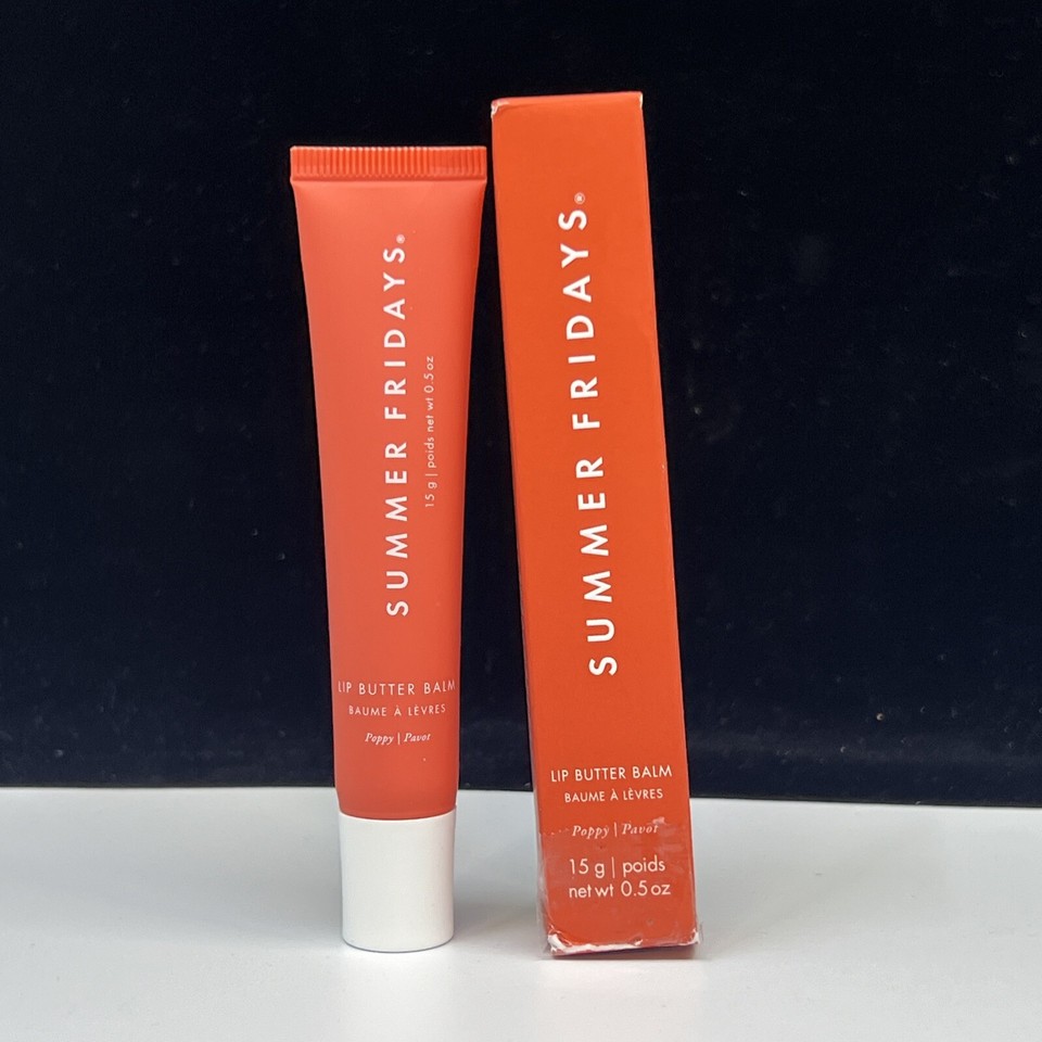 SUMMER FRIDAYS Lip Butter Balm Poppy 0.5oz/15g New In Box | eBay