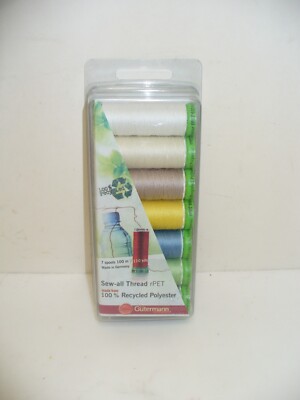 Gutermann Creativ Art. 734390 Sew-All Thread rPET 7 Spools 100m ...