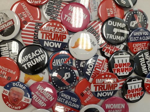 2020 NEW Anti Trump Buttons Collection Of 100!!! IMPEACH Trump 2.25 ...