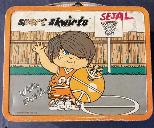 Vintage Lunch Box Sport Skwirts 1972 Willie Dribble Sally Serve ...