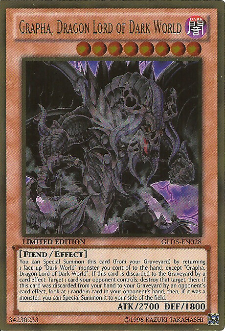 Yugioh! LP Grapha, Dragon Lord of Dark World - GLD5-EN028 - Gold Rare ...