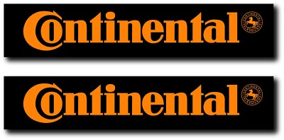 2X CONTINENTAL BLACK TIRES RACING DECAL STICKER US MADE TRUCK VEHICLE ...