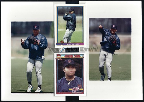 Rich Garces Twins 1991 Bowman Topps Original Extra Photos 5x8 Vault ...