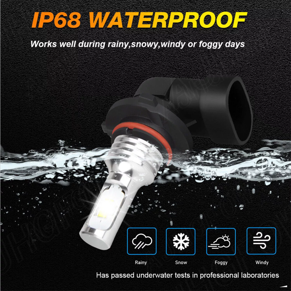 12000K LED Headlight Fog Light Bulbs Kit For Chevy Silverado 1500 2500 ...