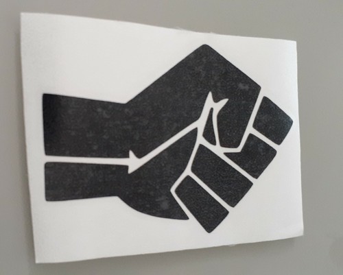 Black Lives Matter Fist BLM Vinyl Decal Sticker (no background) 3.5 in ...