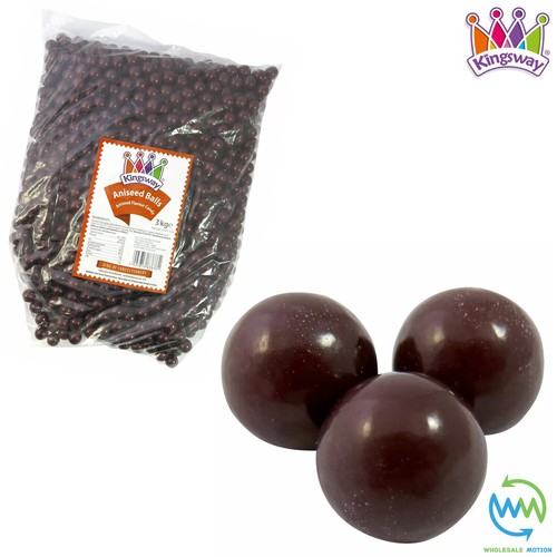 ANISEED BALLS Sweets RETRO Candy RED BALL Crunchy SHELL Kingsway PICK N ...
