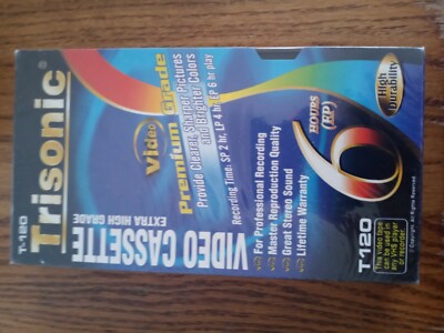 Trisonic Video Cassette Vhs Tape New | eBay