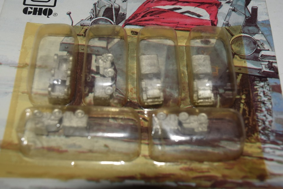 VINTAGE 1981 GHQ MINIATURES 1/285 WW2 CARGO TRUCKS MICRO ARMOUR | eBay