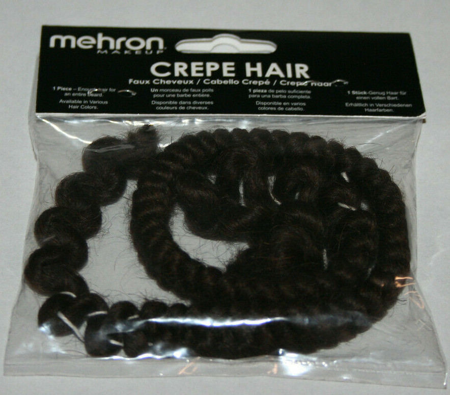 Crepe Hair theatrical stage beard mustache face wig costume TV special ...