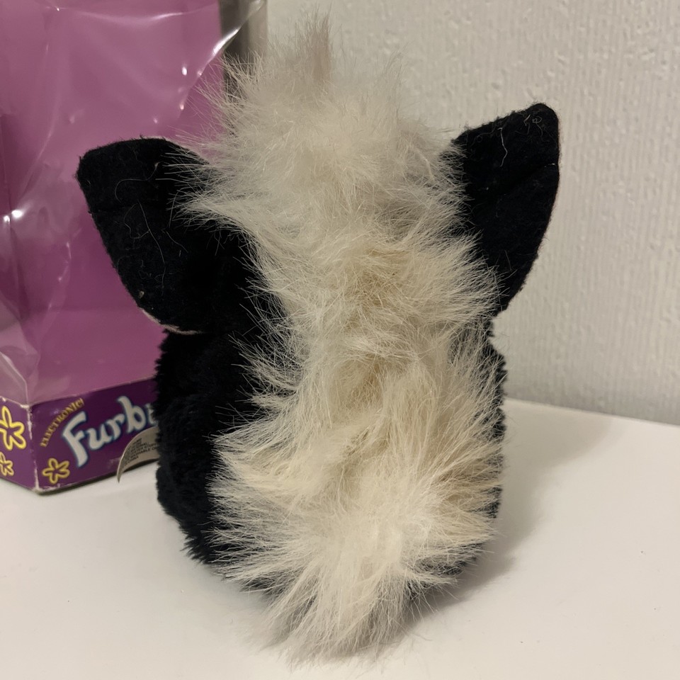 Vintage Black Electronic Skunk Furby 1999 Hasbro Not Working Spares ...