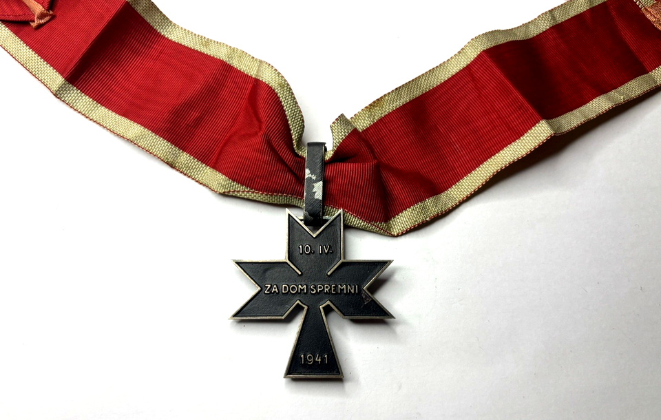 Croatia 1940s- Order of the Iron Trefoil Cross, WWII Period, Original ...