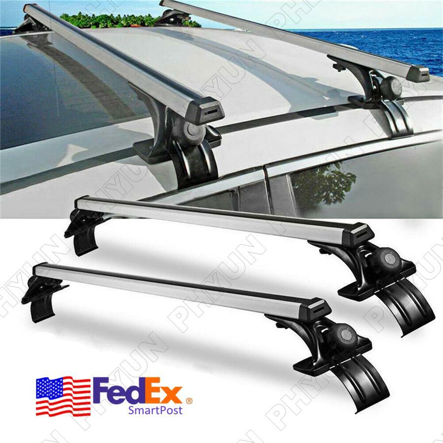 48" Car Top Roof Cross Bar Luggage Cargo Carrier Rack Adjustable w ...