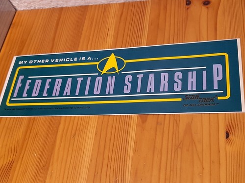 Star Trek : grand sticker autocollant Federation Starship 28cm | eBay
