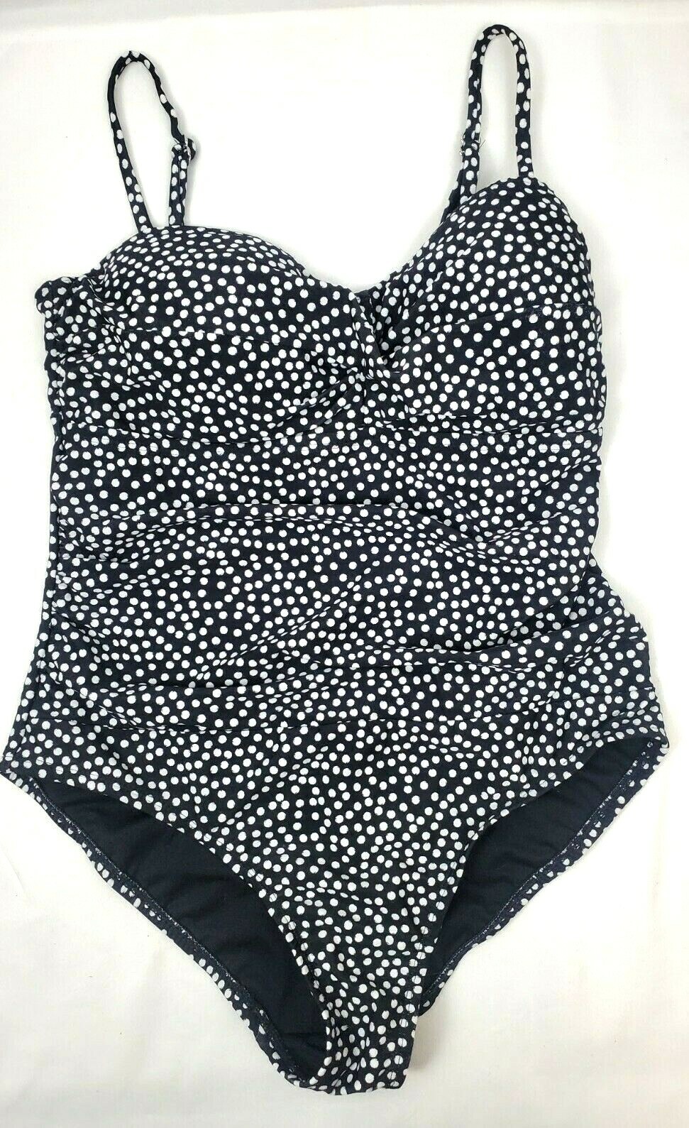 Catalina Black Polka One Piece Swimsuit Swim Womans S… Gem