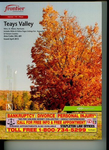 Frontier Communications Teays Valley, WV telephone directory 2015 | eBay