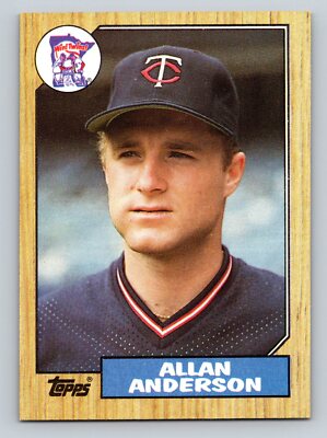 1987 Topps Baseball #336 Allan Anderson Minnesota Twins | eBay